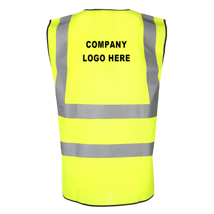 Hi Vis vest with SCREENPRINT SINGLE COLOUR LOGO - iHivis