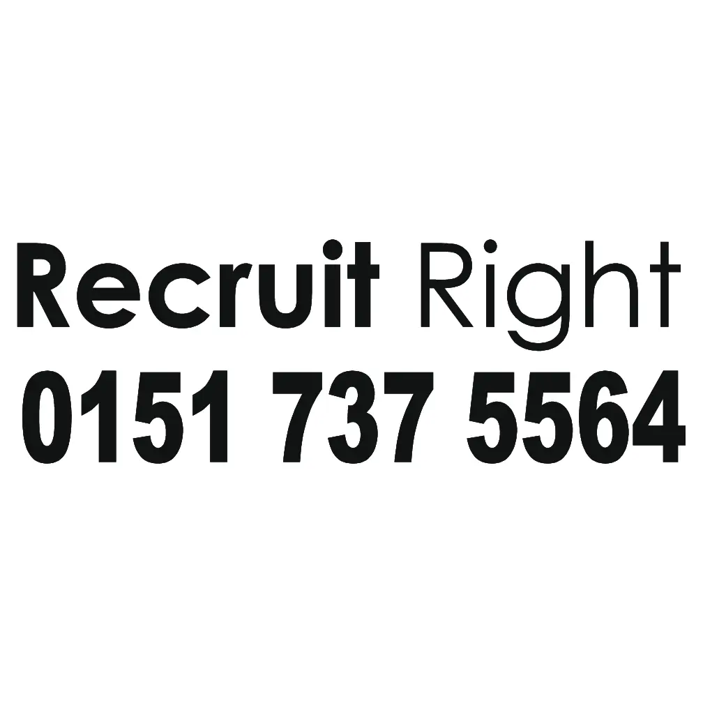 Recruit Right - Birkenhead 01517375564 Screen Print Logo on Back of ...
